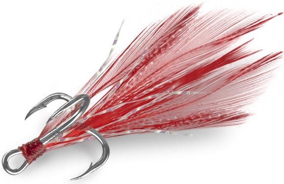 3kom - Trostruka udica Delphin B!rd Hook Triple Crvena | Tropic Fishing HR