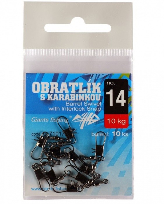 Vrtilica s Kopčom Giants Fishing Barrel Swivel with Interlock 10kom ...