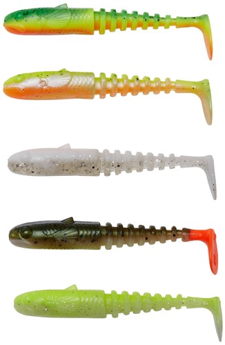 5ks - Gumová Nástraha Savage Gear Gobster Shad Dark Water Mix 7.5cm 5g ...