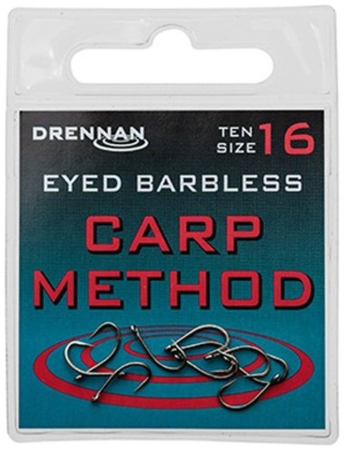10kom - Udice bez kontra kuke Drennan Eyed Carp Method Barbless ...