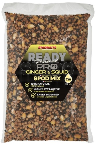 Partikl Starbaits Ready Seeds Spod Mix Ginger Squid 1kg | Tropic Fishing
