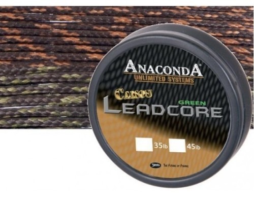 Upredenica Anaconda Camou Leadcore Zelena 10m 45lb | Tropic Fishing HR