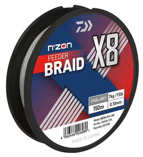 Upredenica Daiwa N'Zon X8 Braid Steel Gray | Tropic Fishing HR