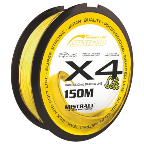 Upredenica Mistrall Shiro Braided Line X4 150m 0,21mm/21,2kg Fluo ...