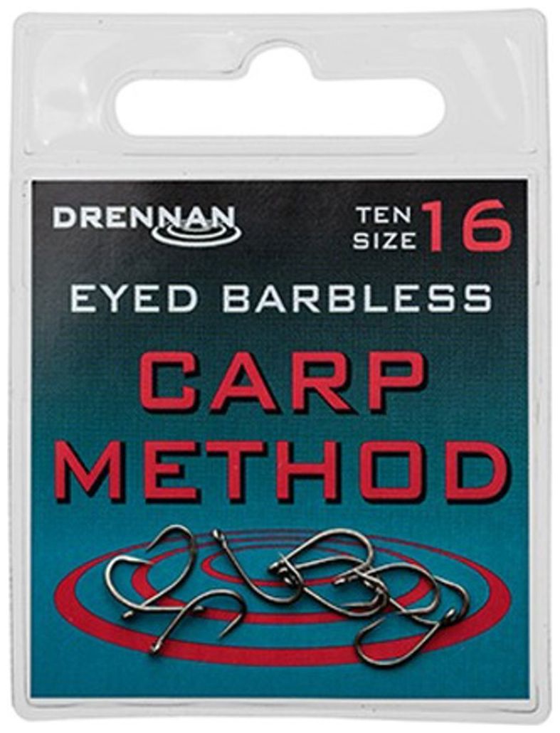 10kom - Udice bez kontra kuke Drennan Eyed Carp Method Barbless ...